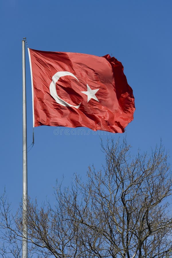 Turkse Vlag - Turkije stock afbeelding. Image of reis - 17683173