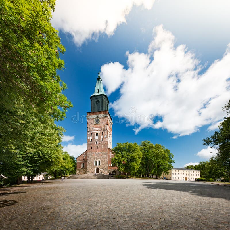 Turku Cathedral stock image. Image of history, architecture - 111125395