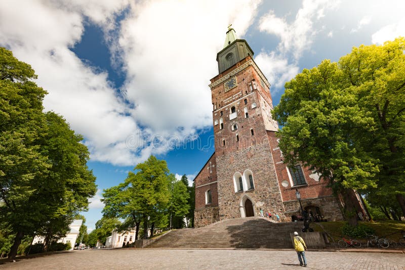 Turku Cathedral stock image. Image of history, architecture - 111125395