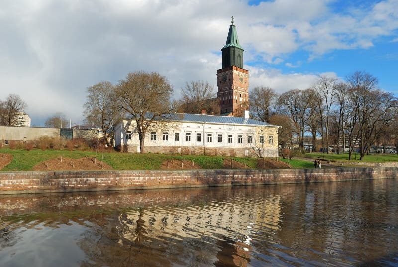 Turku, Finland stock photo. Image of reflection, clouds - 19614592