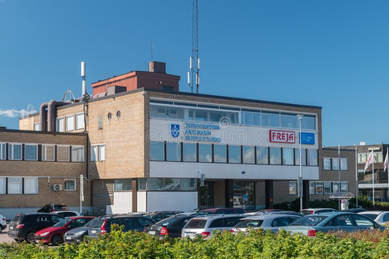 Port of Turku editorial stock image. Image of port, skyline - 236234404