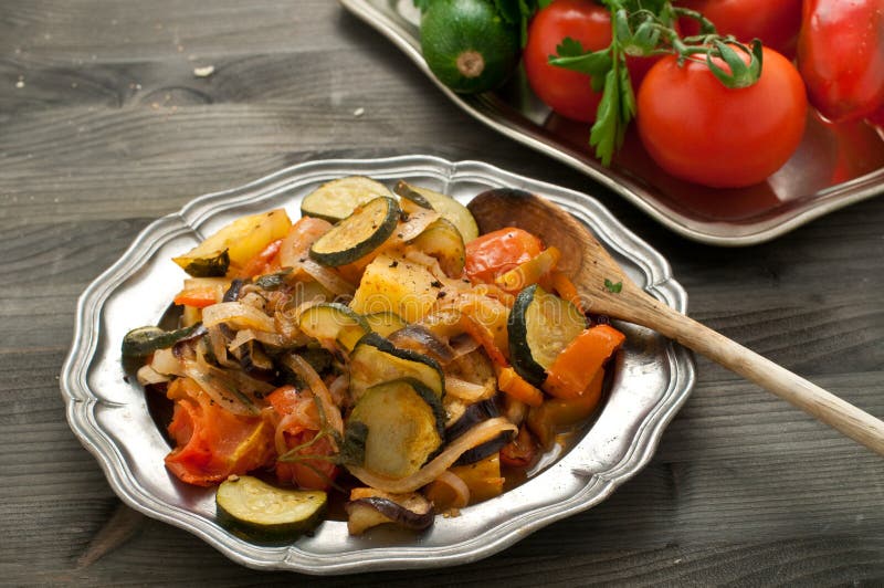 Turlu, Typical Dish of Turkish Cuisine Based on Vegetables Stock Image ...
