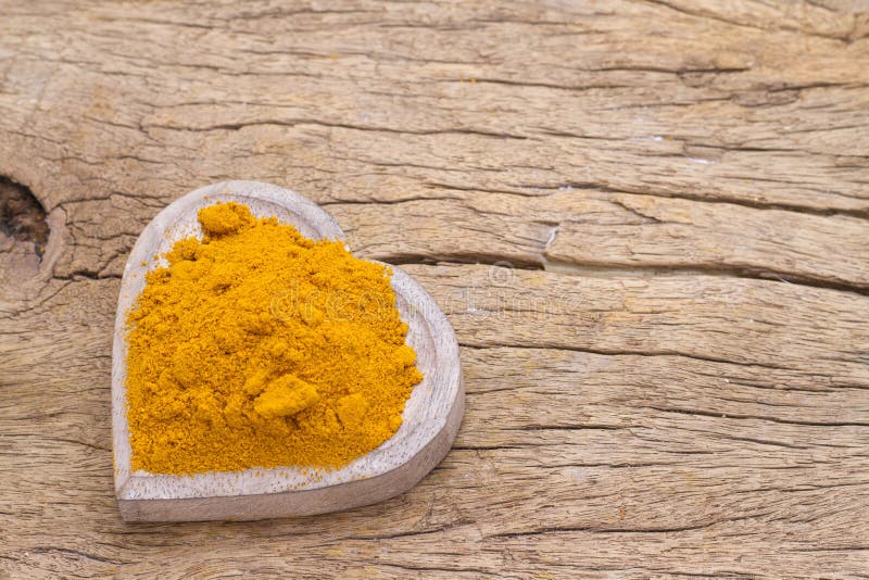 Turmeric in Bowl on Table, Top View Stock Image - Image of indian ...