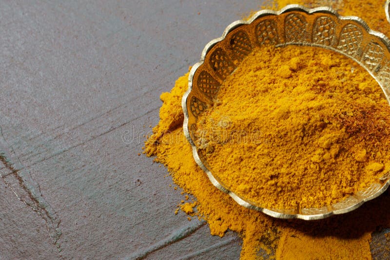 Turmeric Powder, an Indian Spice. Stock Image - Image of tumeric ...