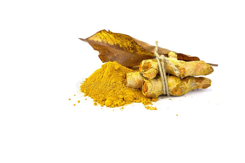 Turmeric Powder Stays Dry.thai Herb Stock Image - Image of flower ...
