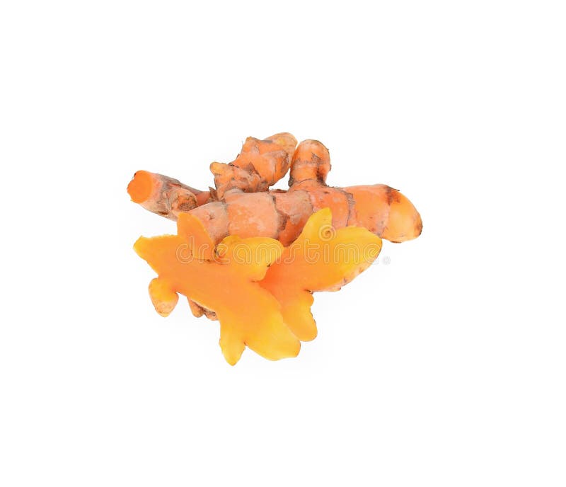 Turmeric Top View on White Background Stock Image - Image of aromatic ...