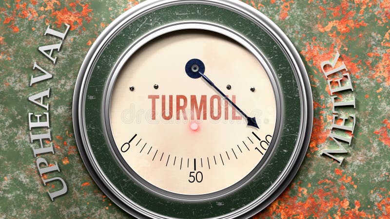 Turmoil and Upheaval that is Hitting a Full Scale, Showing a Very High ...