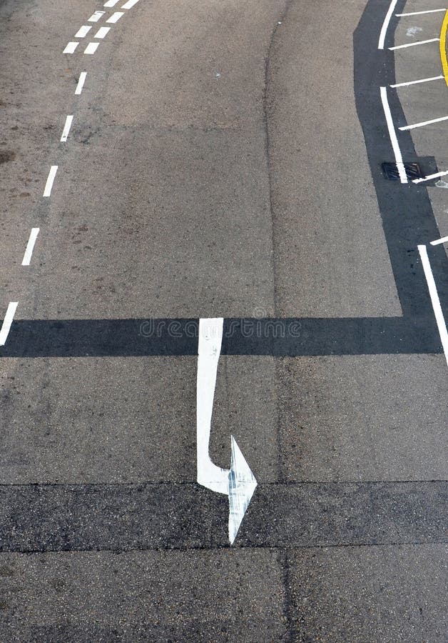 Turn arrow stock image. Image of line, abstract, highway - 27310457