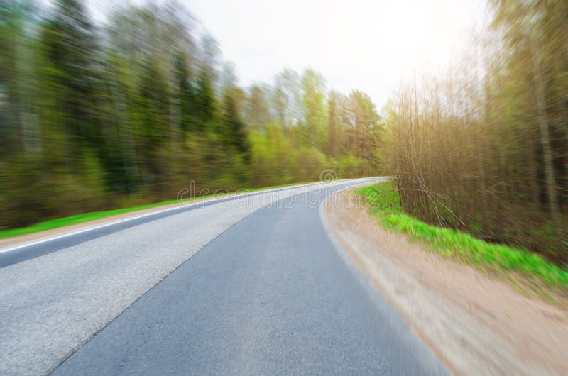 Two Road Turn Highway Bridge, Viaduct Supports in the Valley among the ...