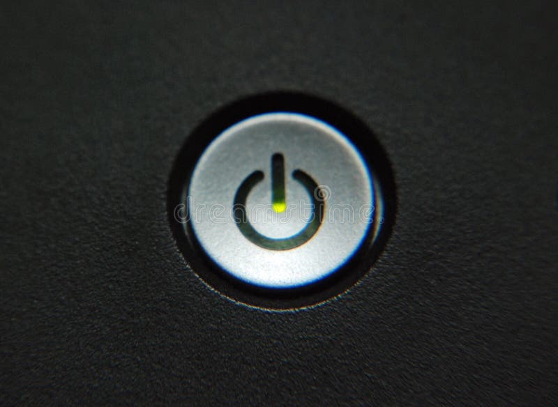 Computer power button stock photo. Image of computer, close - 544228