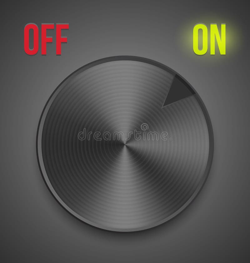 Turn Off button stock vector. Illustration of shut, user - 7658916