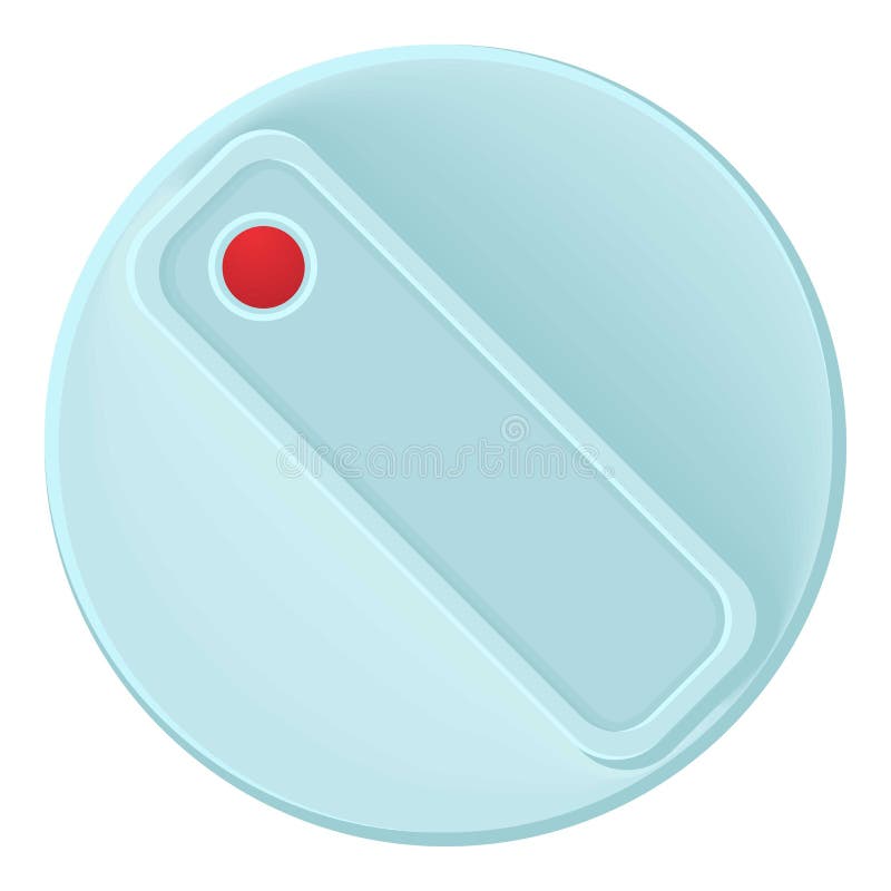 Turn Control Knob Icon, Cartoon Style Stock Vector - Illustration of ...