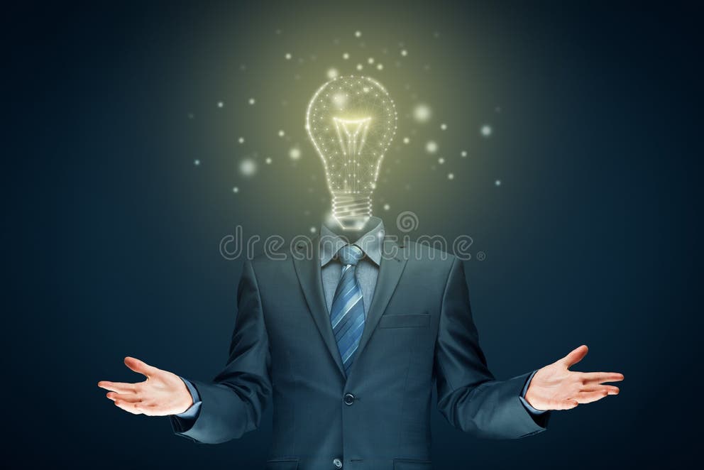 Turn on Creativity, Idea and Intelligence Concepts Stock Image - Image ...