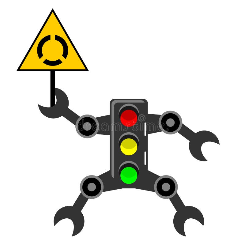 Traffic Light Robot Stock Illustrations – 145 Traffic Light Robot Stock ...