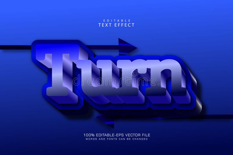 Turn Editable Text Effect 3 Dimension Emboss Modern Style Stock Vector ...