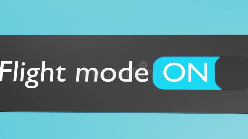 Turn on Flight Mode Button, Slider. Stock Footage - Video of internet ...