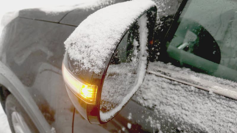 Turn Indicator on the Driver`s Side Mirror. Car Details Presentation in ...