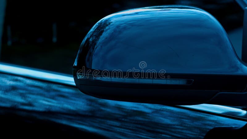 Turn Indicator on the Driver`s Side Mirror. Car Details Presentation in ...