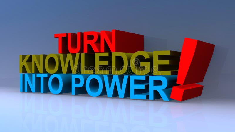 Knowledge is power stock vector. Illustration of brain - 42703180