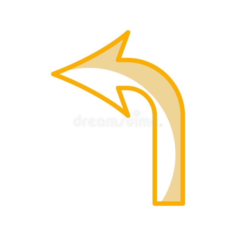 Turn Left Arrow Traffic Signal Icon Stock Vector - Illustration of ...