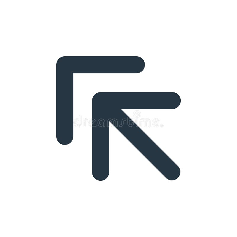 Turn Left Icon Vector from Arrows Concept. Thin Line Illustration of ...