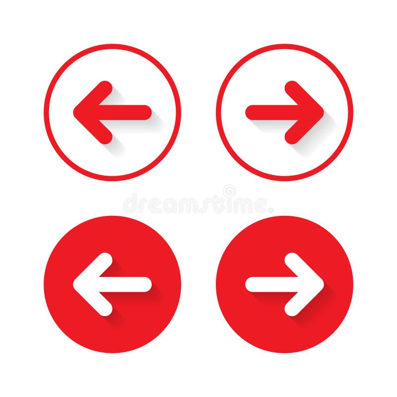 Left and Right Rotate Icon Vector. Counterclockwise and Clockwise ...