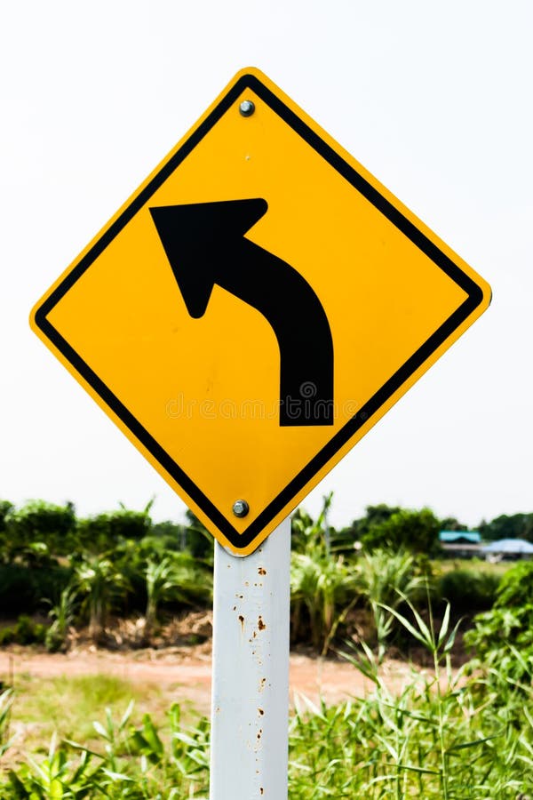 Turn Left traffic sign stock photo. Image of signs, traffic - 54476236