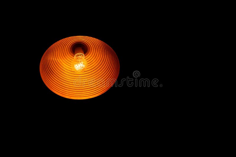 Turn on Light Bulbs in Hanging Lamp Stock Image - Image of concept ...