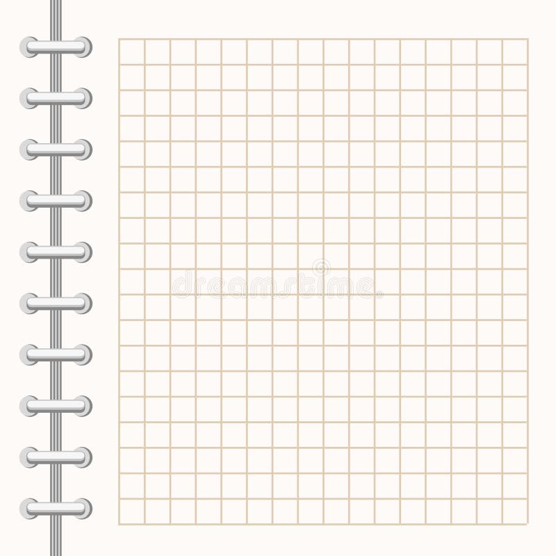 Turn Notebook. Page is in a Cage. Stock Vector - Illustration of ...