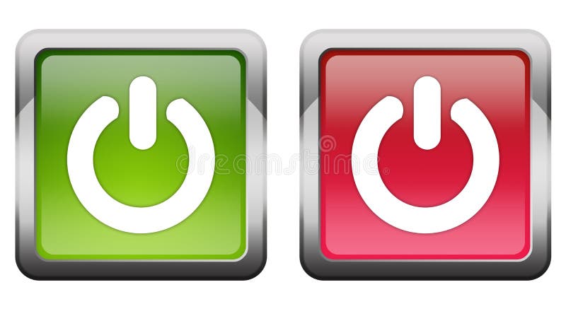 Turn on off button stock illustration. Illustration of button - 14710645