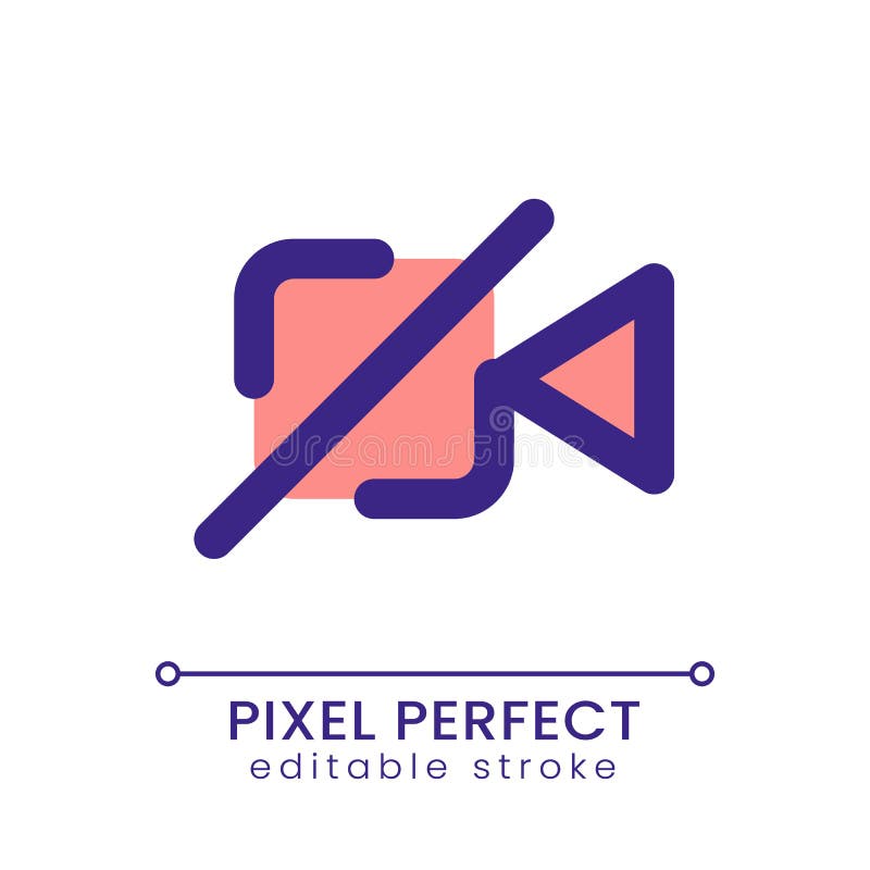Turn Off Camera Pixel Perfect RGB Color Ui Icon Stock Vector ... Turn Off Camera Pixel Perfect RGB Color Ui Icon Stock Vector ...