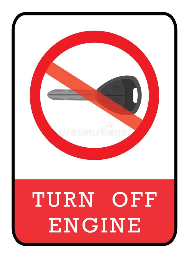 Turn off engine icon stock vector. Illustration of turn - 148254858