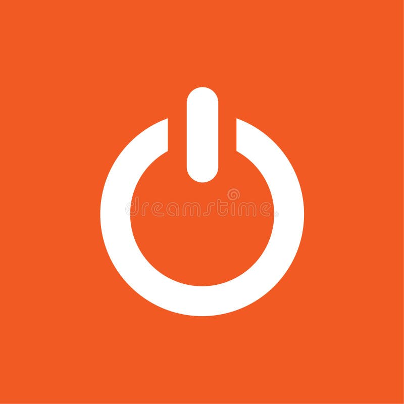 Turn Off on Icon Simple Illustration Stock Illustration - Illustration ...