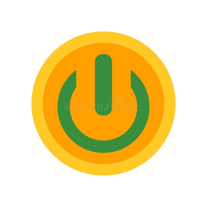 Turn off your computer! stock illustration. Illustration of sign - 4708457