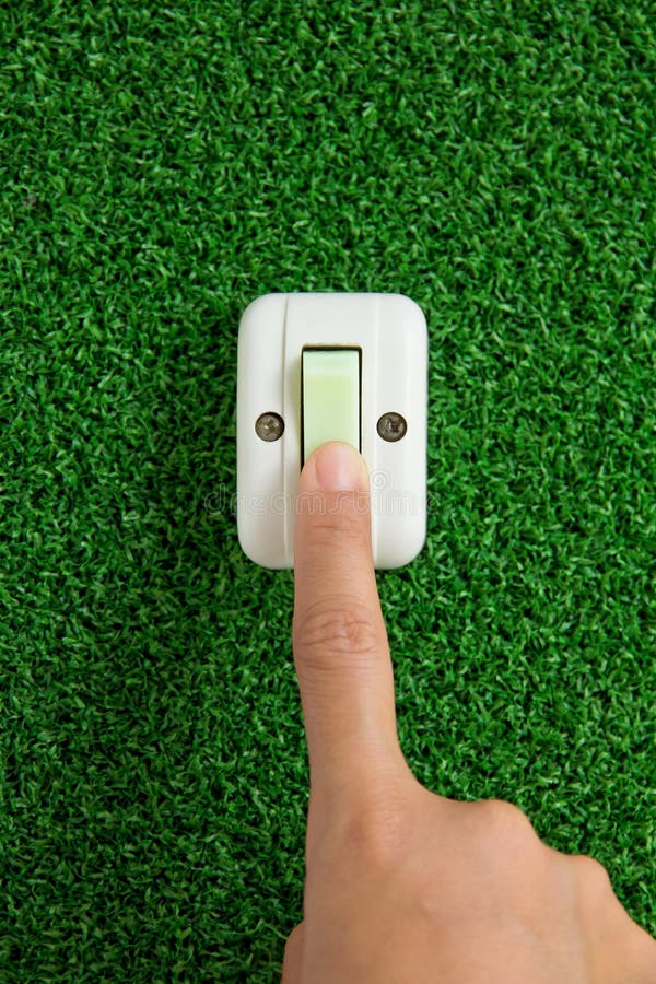 Turn off the light stock image. Image of energy, green - 19533813