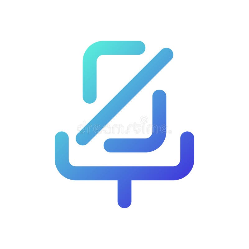 Turn Off Microphone Pixel Perfect Gradient Linear Ui Icon Stock Vector - Illustration of concept ...