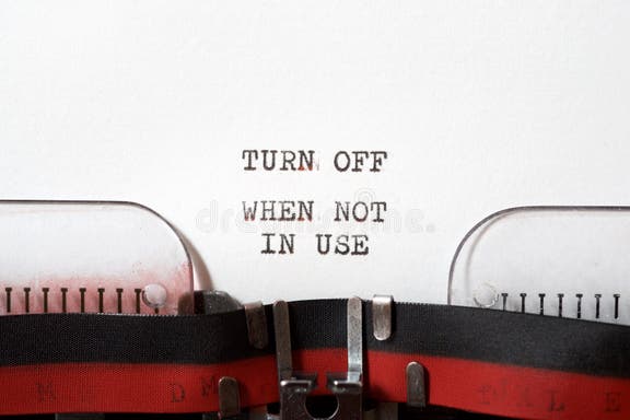 Turn off when not in use stock image. Image of energy - 197849437