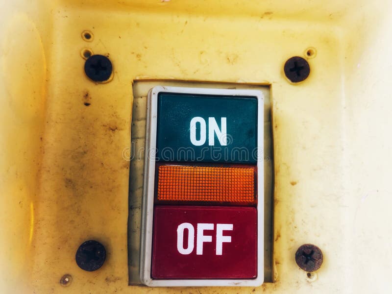 Turn on or Turn Off the Power,saving Mode Concept Stock Image - Image ...