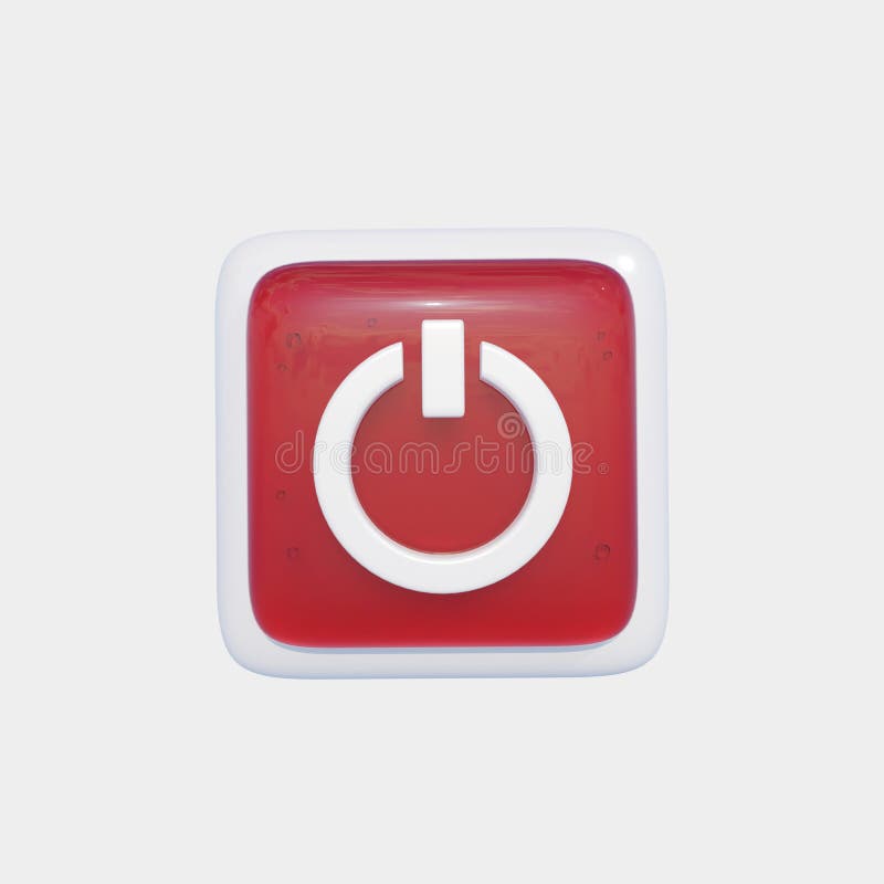 Turn Off Smartphone Icon Isolated on White Background 3d Illustration ...