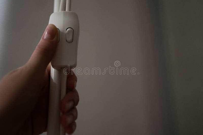 Turn Off Switch. Electricity Control Panel on the Wall Stock Image ...