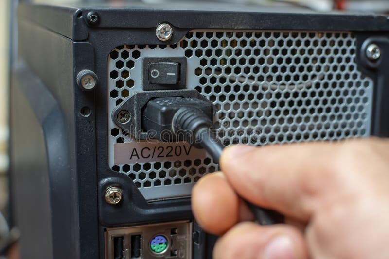 A computer stock photo. Image of power, tape, digital - 253615734