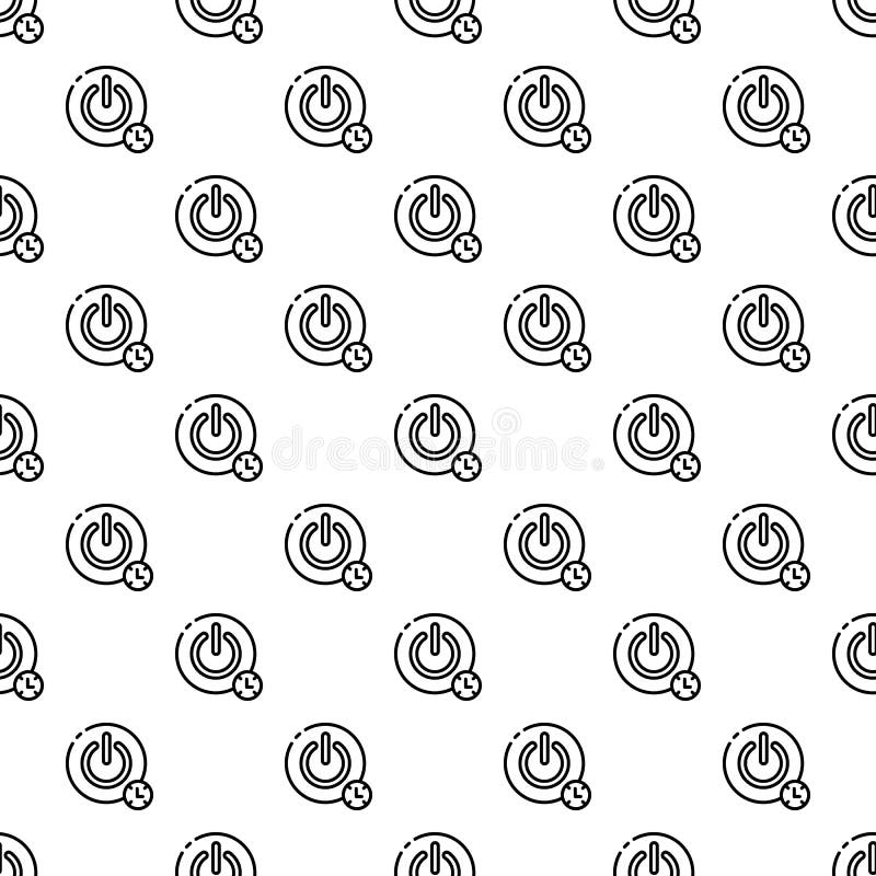 Turn Off Timer Button Pattern Seamless Vector Stock Vector ...