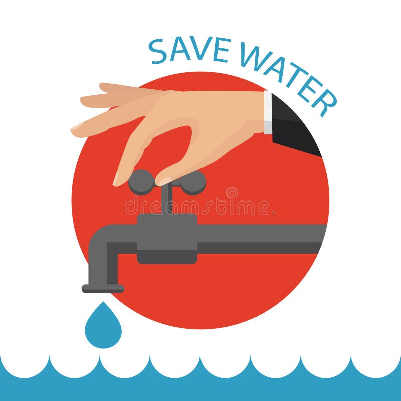 Save the Water, Infographic Stock Vector - Illustration of city ...