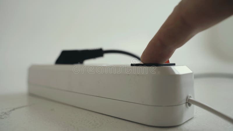 Turn on the Power by Pressing the Red Button Switch on the White ...