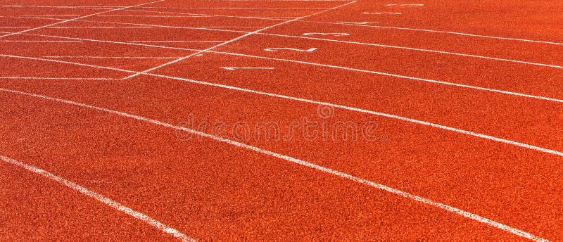 Turn on the Red Racetrack at the Stadium. Stock Image - Image of finish ...