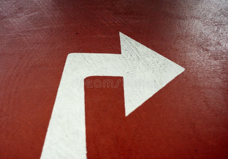 Turn right stock image. Image of icon, asphalt, lost - 17564789