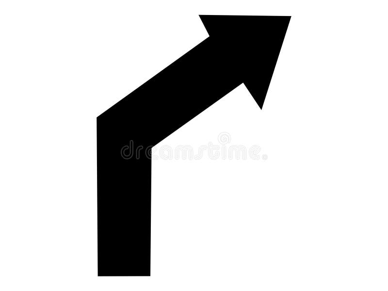 Turn right arrow stock illustration. Illustration of number - 371442534