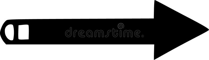 Turn Right Arrow Icon in Outline Style Stock Illustration ...