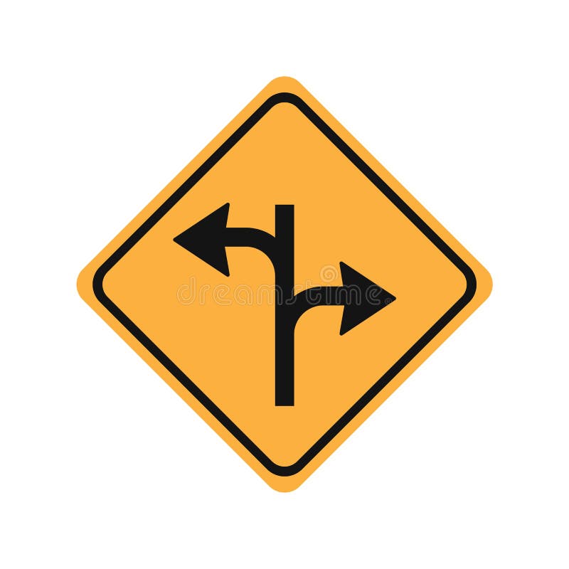 Left Right Road Sign Stock Illustrations – 9,977 Left Right Road Sign ...