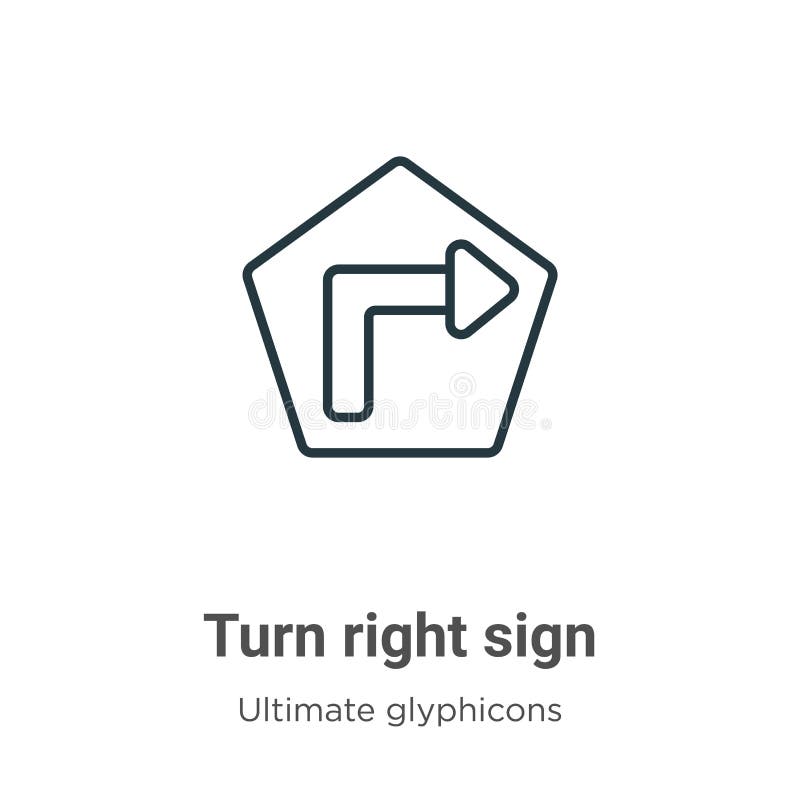 3d Turn Right Arrow Vector Icon on White Background. Flat Vector 3d ...